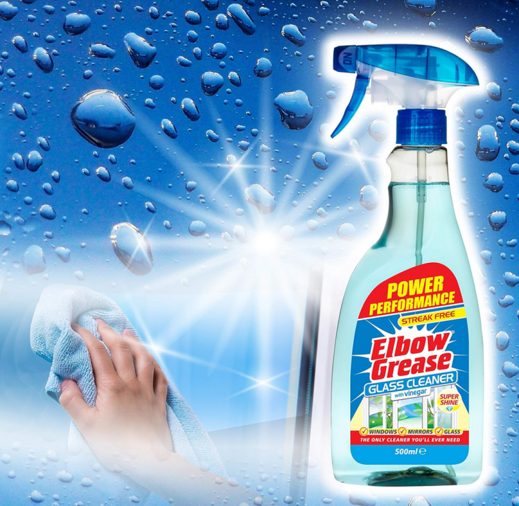 Elbow Grease Glass Cleaner with Vinegar 500 ml - Bargain Hunter UK