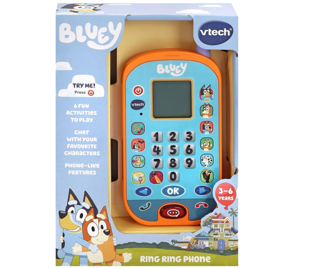 VTech Bluey Ring Ring Learning Phone - Bargain Hunter UK