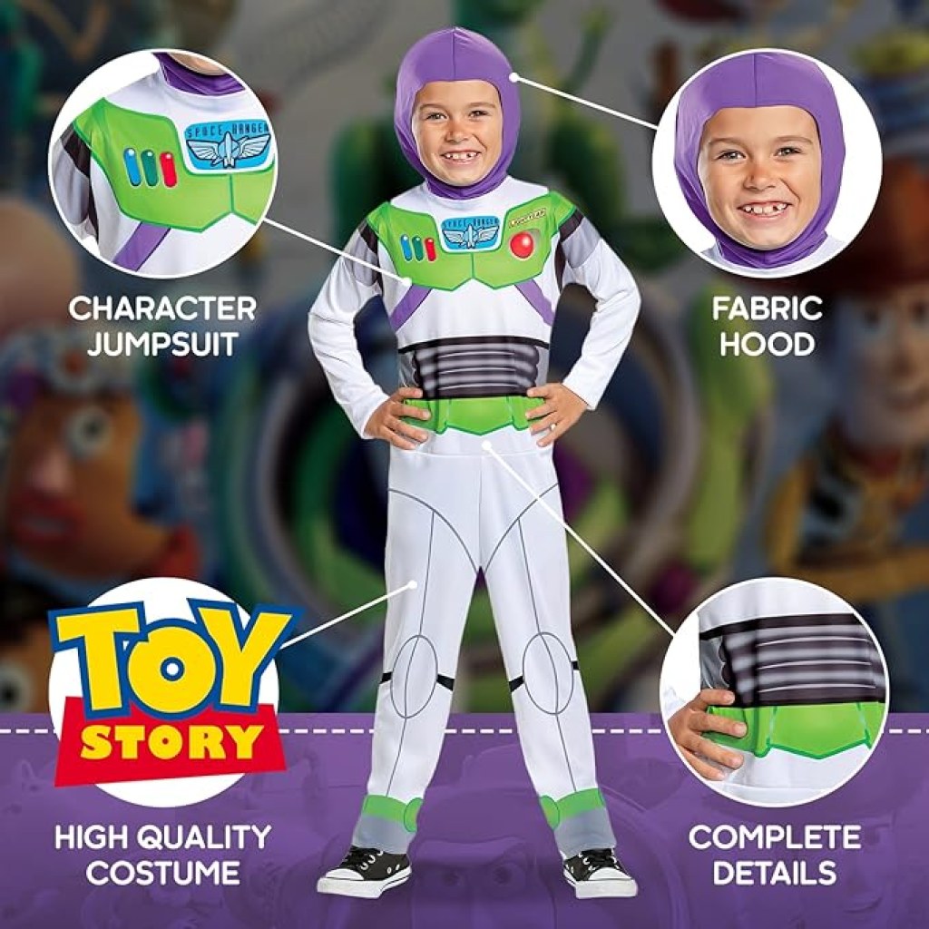 Disney Official Classic Buzz Lightyear Costume Kids - Bargain Hunter UK ...