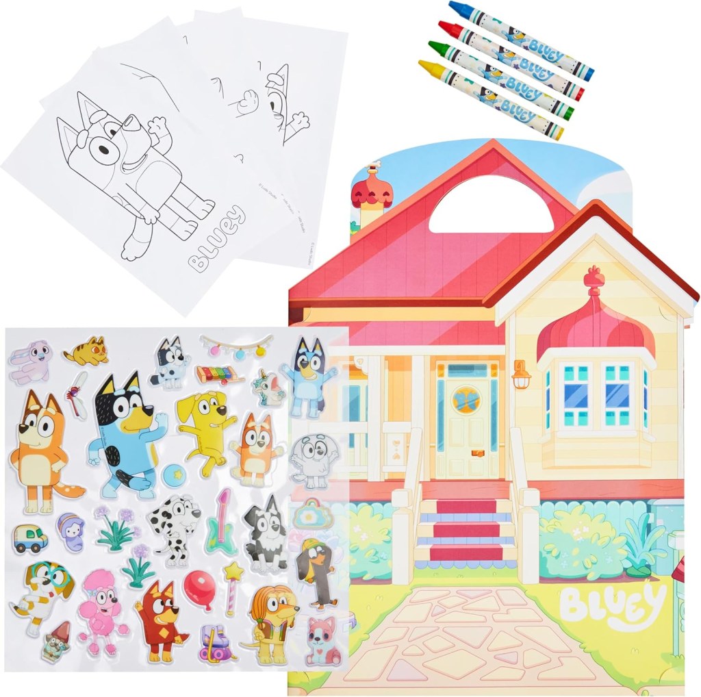 Bluey Stickers Activity Set with Crayons - Bargain Hunter UK Deals