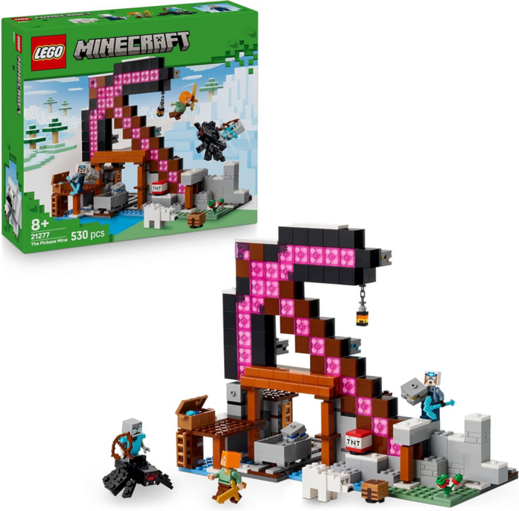 LEGO Minecraft The Pickaxe Mine – Interactive Building Toy - Bargain ...