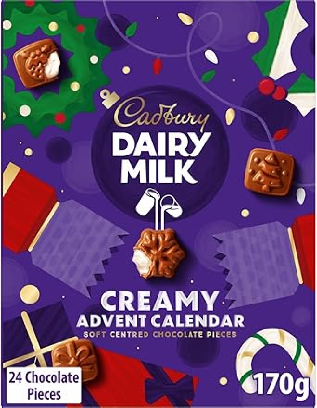 Cadbury Dairy Milk Advent Calendar, Soft Centred Chocolate - Bargain ...