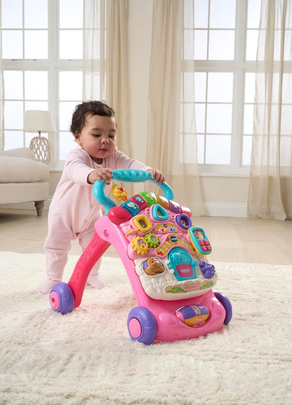 VTech First Steps Baby Walker | Push Along Walker Baby Toy - Bargain ...