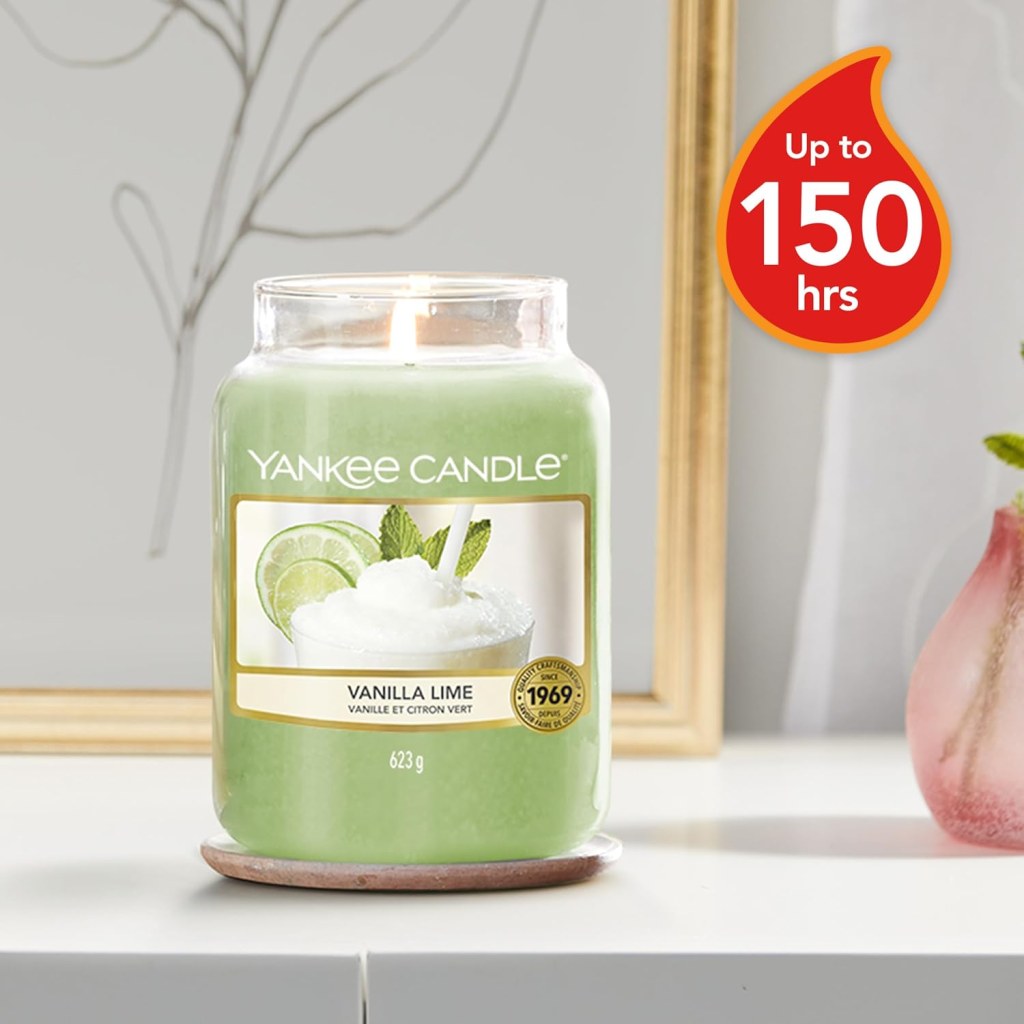 Yankee Candle Scented Candle | Vanilla Lime Large Jar - Bargain Hunter ...