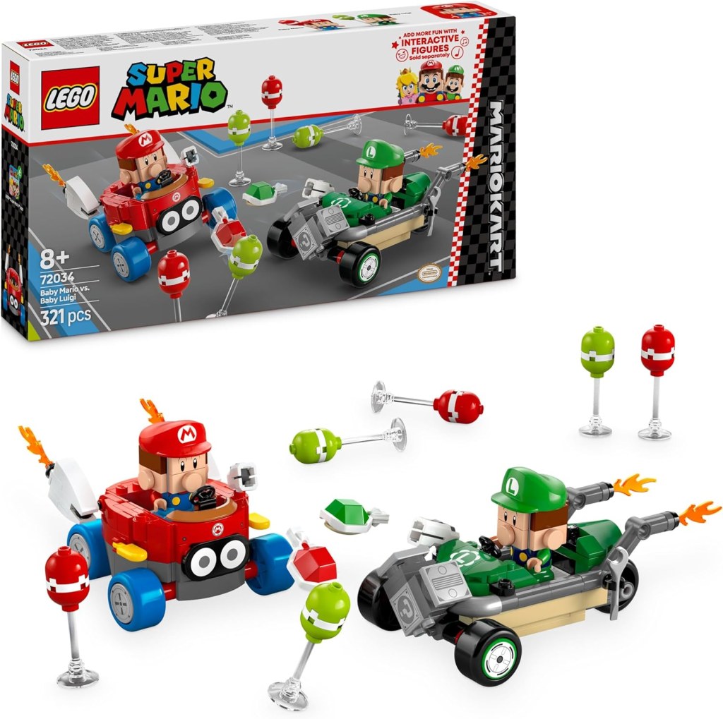 LEGO Super Mario: Mario Kart – Baby Mario vs. Baby Luigi Toy - Bargain ...