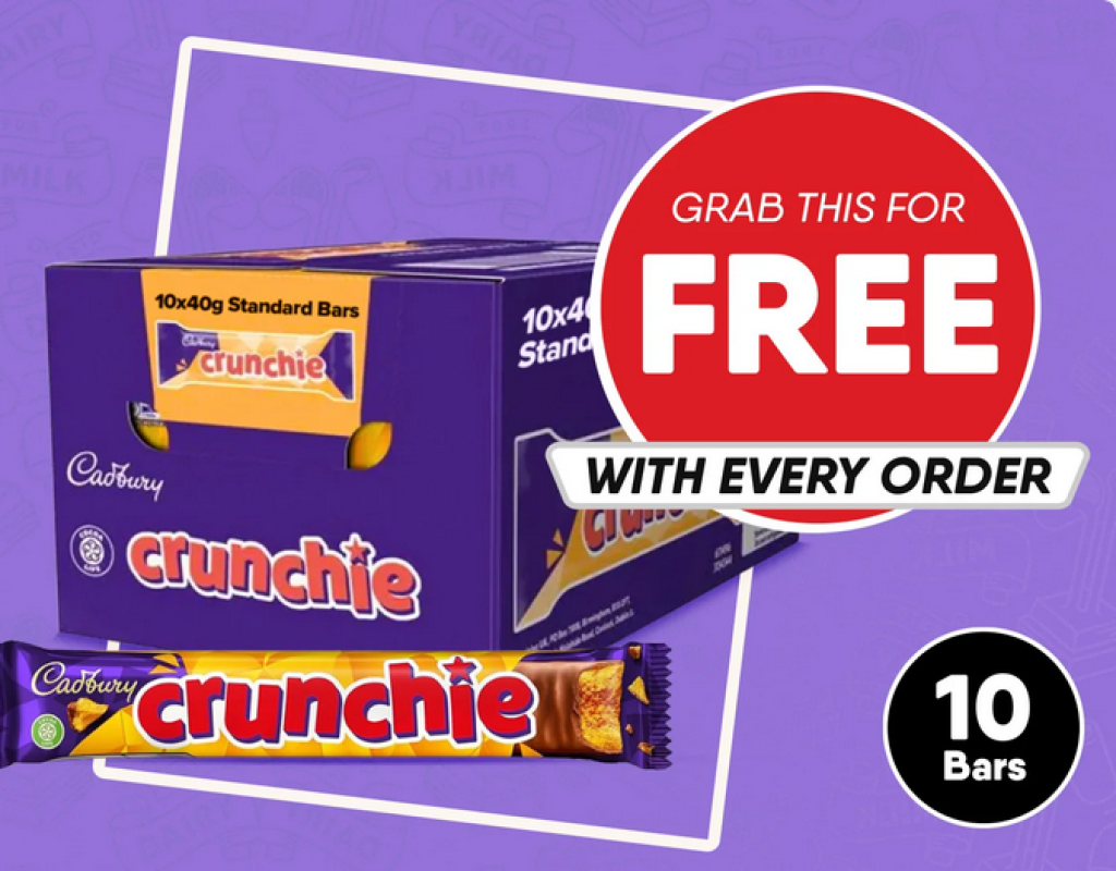 FREE WITH EVERY ORDER Cadbury Crunchie Value Pack 10 Bars - Bargain ...