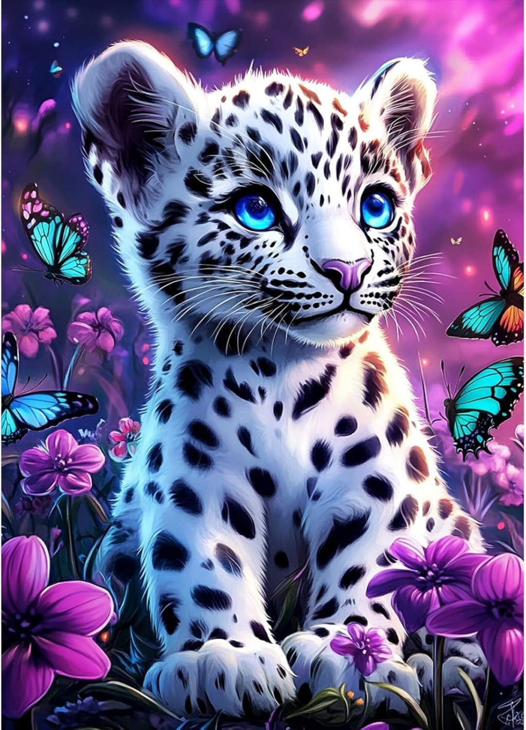 Snow Leopard Diamond Painting Kits, 5D - Bargain Hunter UK Deals