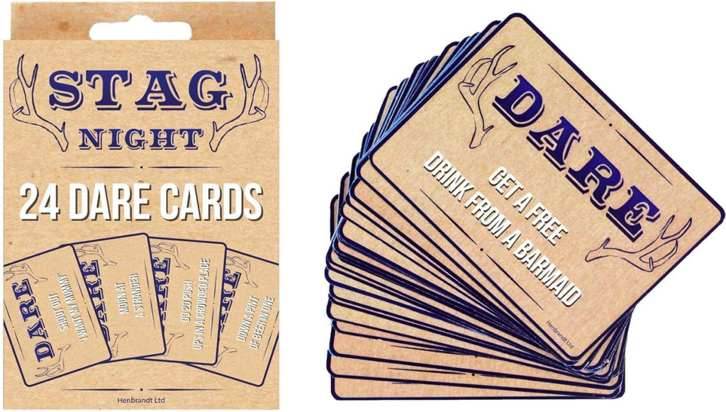 Henbrandt Stag Night Dare Cards, Pack of 24 - Bargain Hunter UK